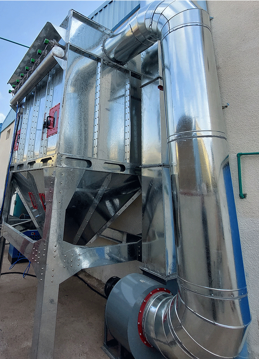 CENTRAL DUST COLLECTOR 7.5KW / 24 FILTER BAGS – Ar Machinery